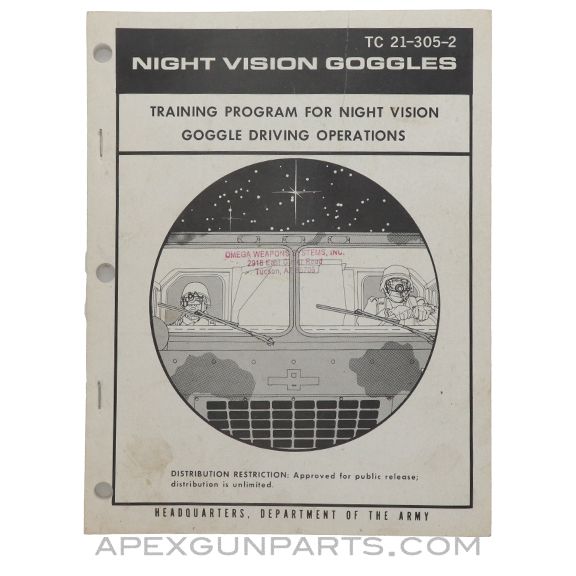 Night Vision Goggle Driving Operations, Department of the Army, TC 21 ...