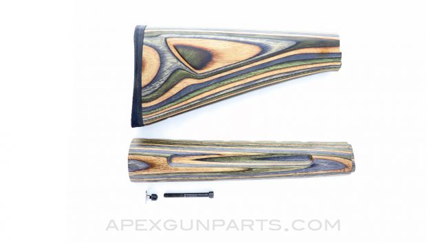 AR-15 / M16 Wood Buttstock & Right Side Handguard *NEW / As-Is*