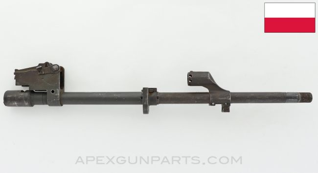 Polish AK-47 Barrel Assembly, 16", Chrome Lined, Cold Hammer Forged, No ...