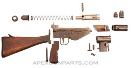 Sten Mk 5 SMG Parts Set w/Wood Stock & Grip, 9mm Luger, Pakistan