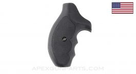 Smith and Wesson Model 60 Grips, Rubber with Finger Grooves *Good*